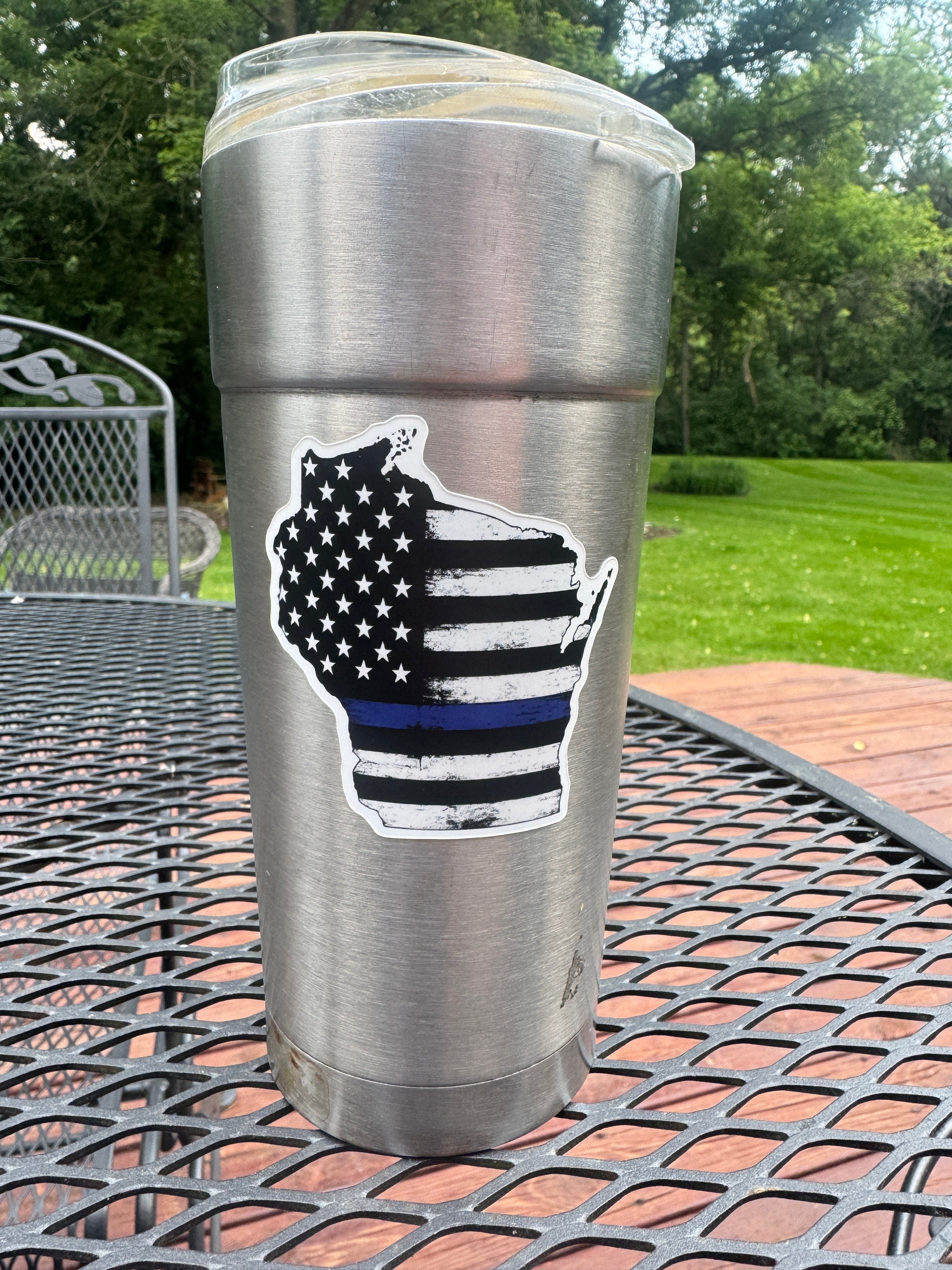 Wisconsin Blue Line Sticker